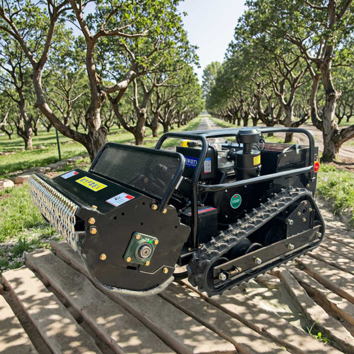 Diesel 20HP Remote Control 500m Flail Mower Automatic Core Engine Pump ...