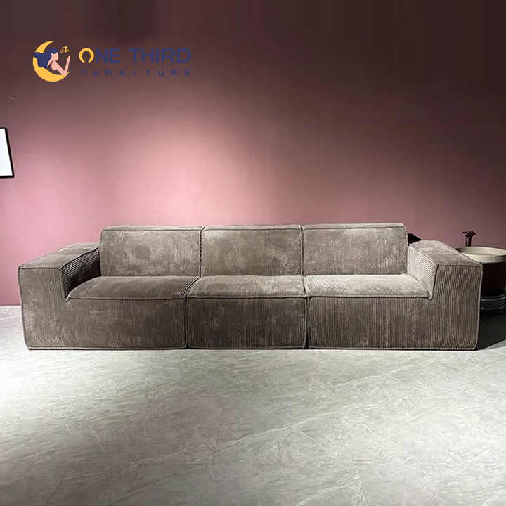 Furniture Fluffy Modern Couch - Compression Sofa by One Third