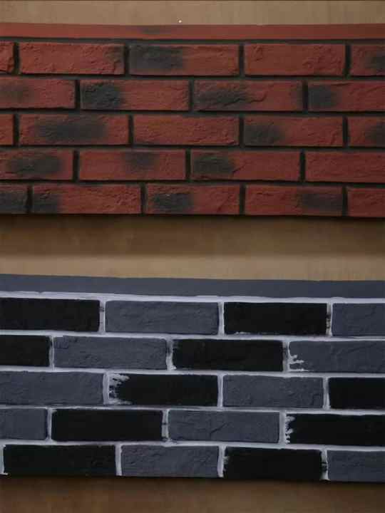 Waterproof Faux Stone Wall Deco PU Brick 3D Polyurethane Panels ...
