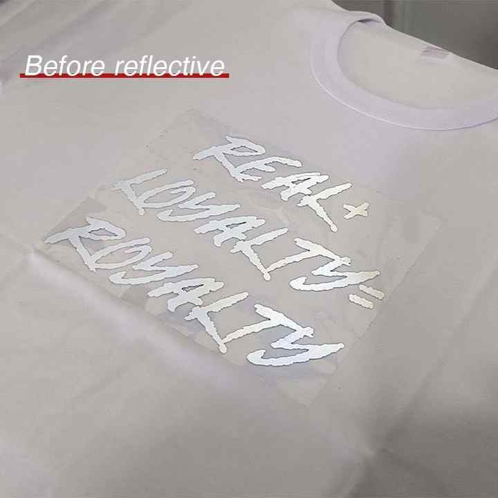 Custom Heat Transfer Reflective Logo PET Film Reflective Heat Transfer ...