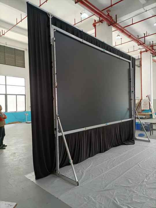 60-400inch Portable Projector Screen Fast Fold 4K HD 3D Front Rear ...