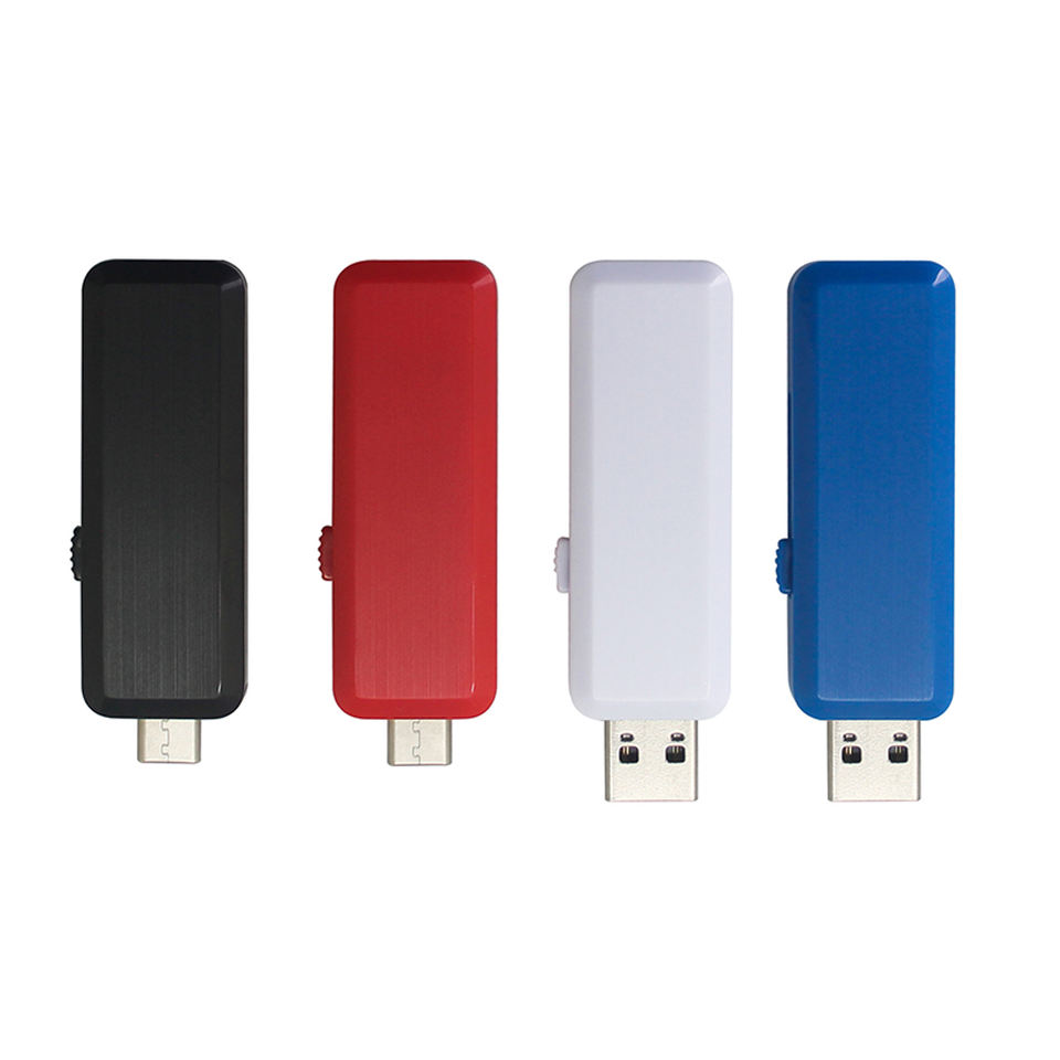Usb C Otg Dual Port Flash Drive Push-pull Design Custom Logo Pen drive ...