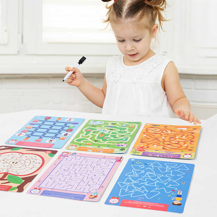 Hot Best-selling Initiation Colorful Trajectory Training Plotting Books ...