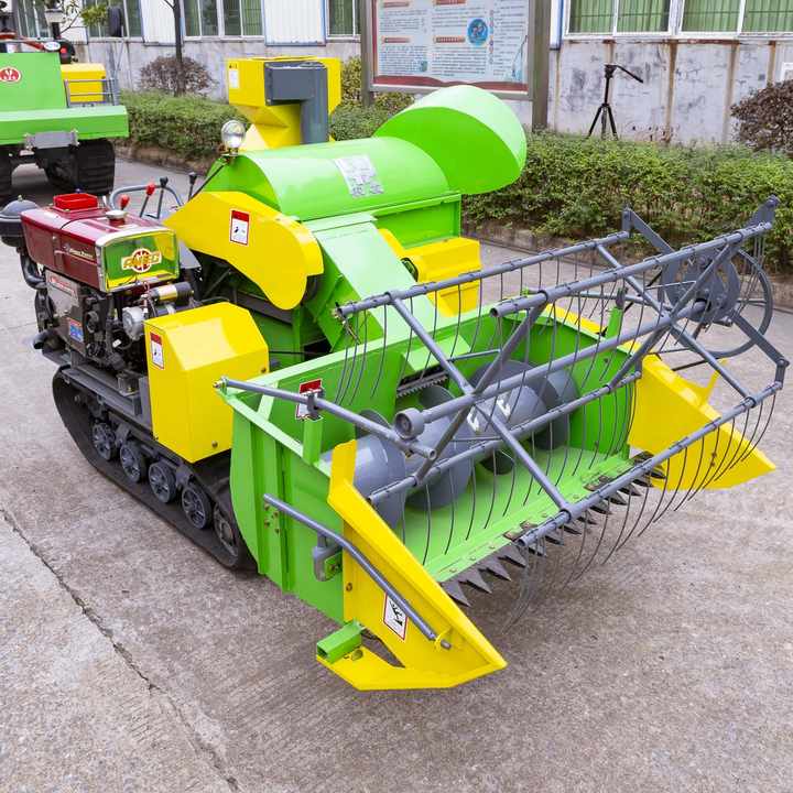 Mini Combine Harvester - Efficient Rice & Wheat Harvesting
