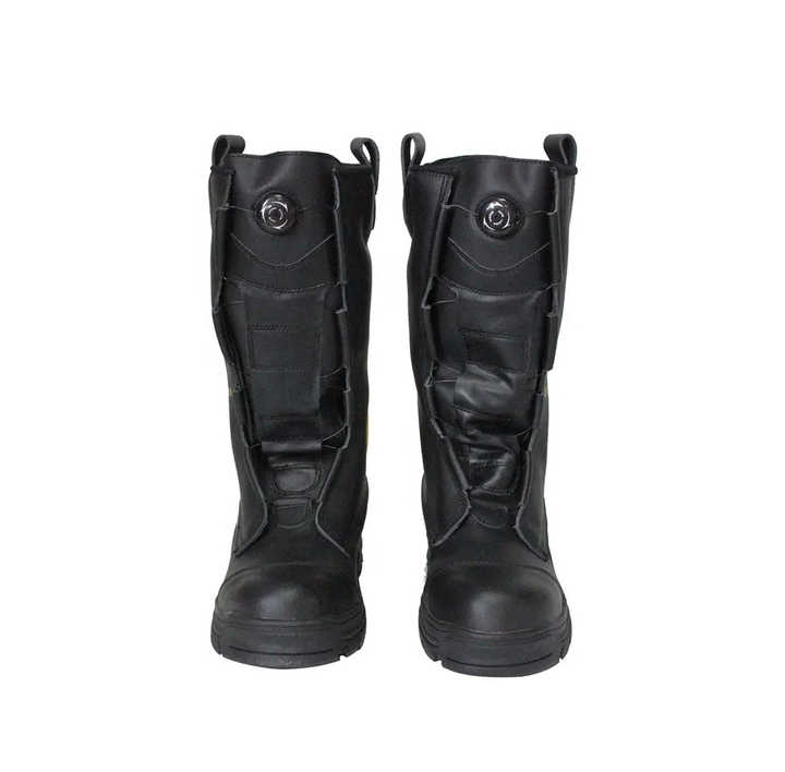 Heat Resistant Firefighting Safety Boots - Durable & Waterproof