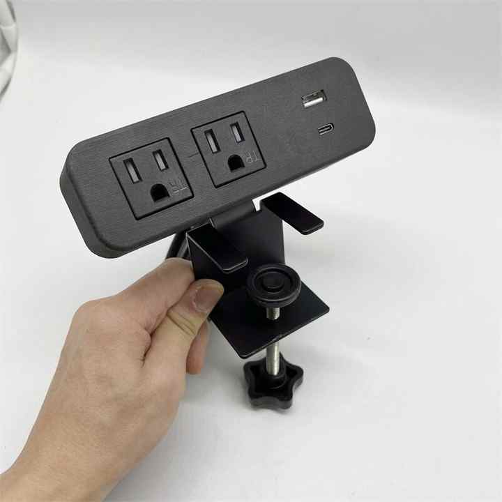 Desktop Power Strip US Standard Outlet American Desktop Clamp-on Power ...