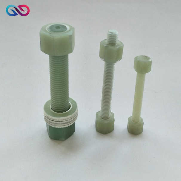 FRP GRP Bolt and Nut Composite Stud Bolt Nut Fiber Screw and Nut GRE ...