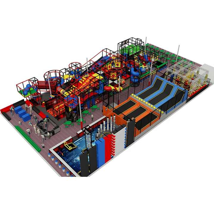 Safe Trompoline - Kids Big Indoor Trampoline Park Equipment