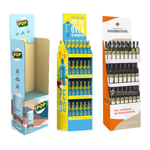 Buy Freestanding wine cardboard display stand with Custom Designs ...