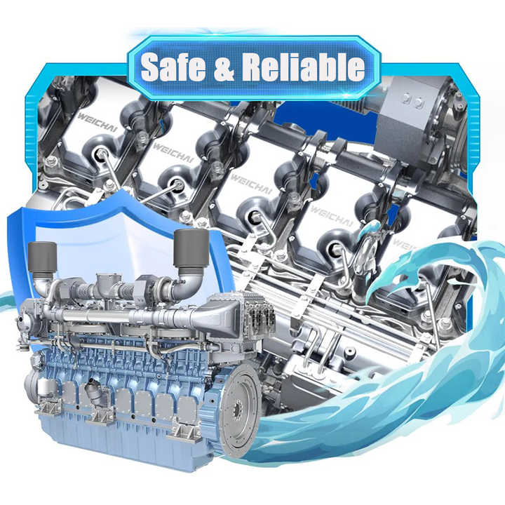WEICHAI MARINE ENGINE 6/8/12 WH17 Series - Reliable Power