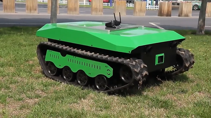 700kg Payload Stair Climber Rubber Track Robot Tank Chassis