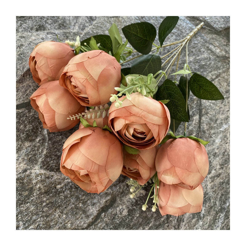 Handmade Silk Rose Bouquet for April Fool's Day Home Room Decoration ...