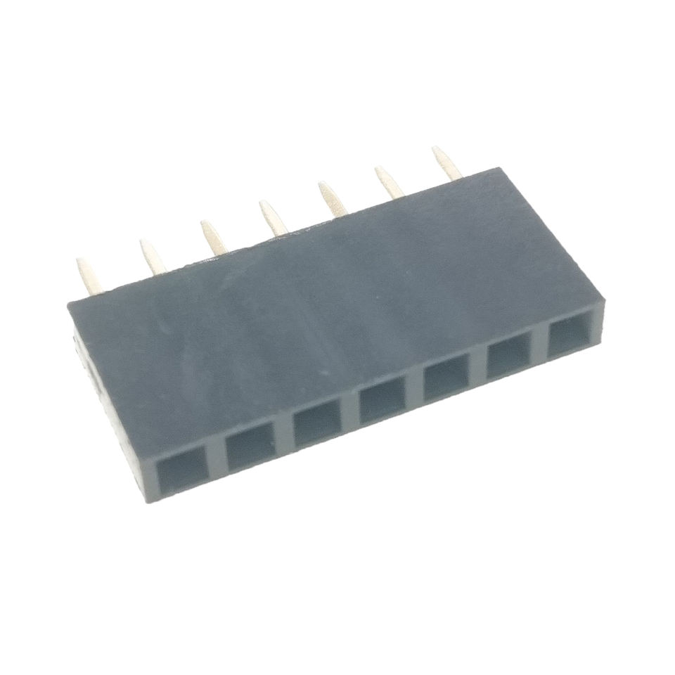 2.54mm Single Row Female Header Socket 1*7P PCB Socket Connector Female ...