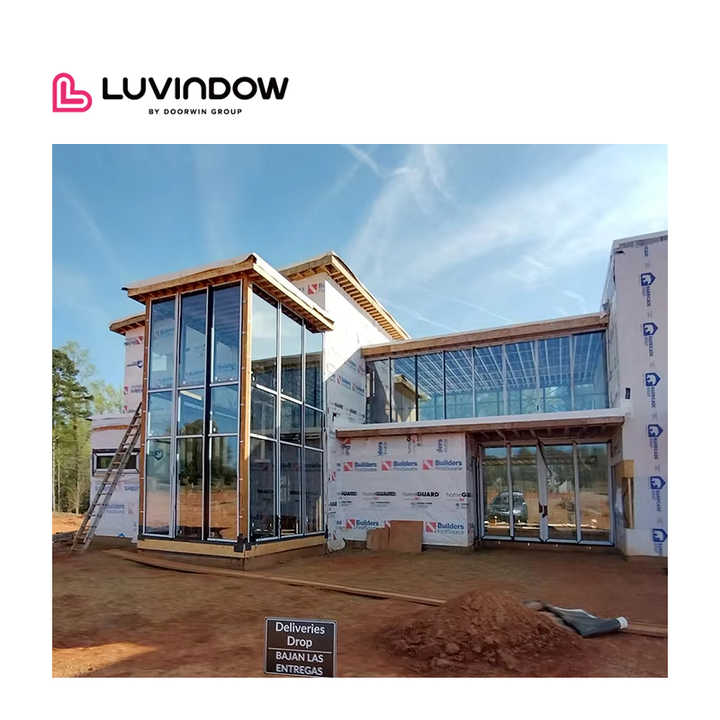 Modern Panoramic Residential Aluminum Glass Curtain Wall Energy ...