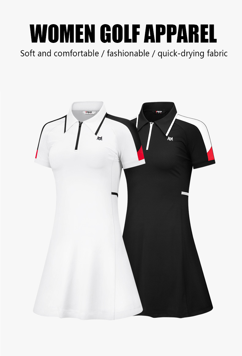 PGM QZ082 premium quality polo golf dress women quick dry athletic golf ...