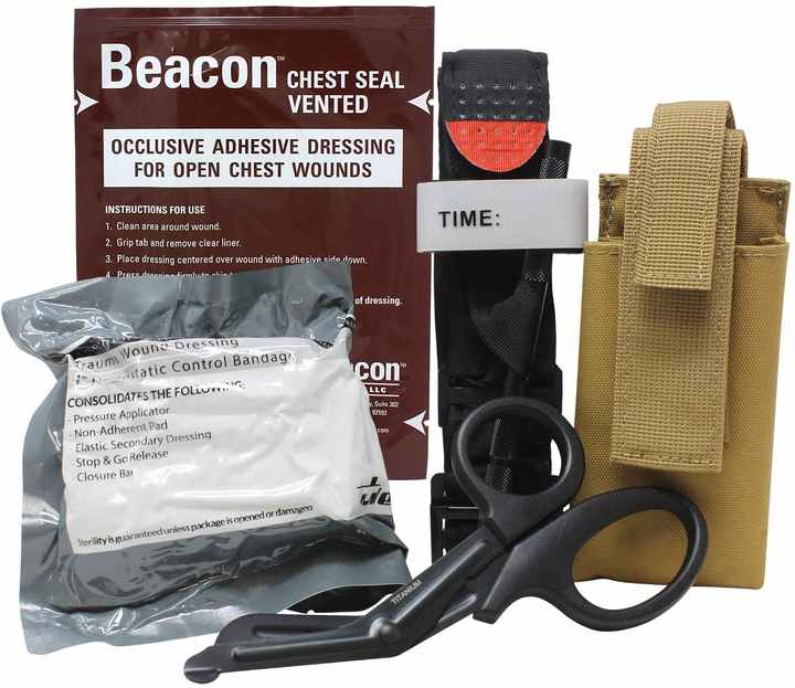 Custom Bleed Stop Trauma Kit with tourniquet, emergency chest seal, EMS ...
