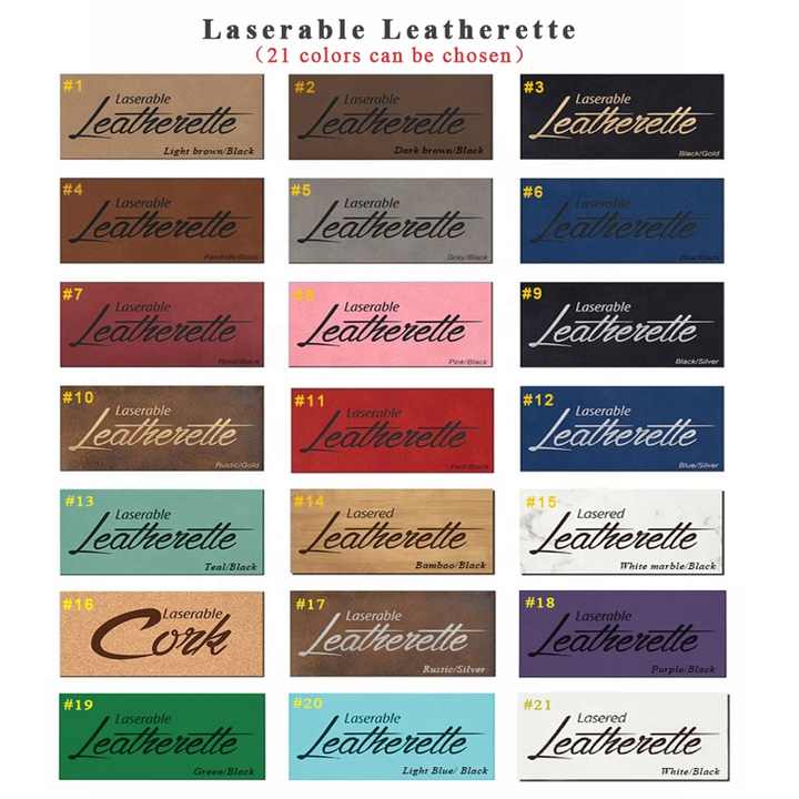 Custom Laser Leather Crafting Sheets - Durable & Versatile