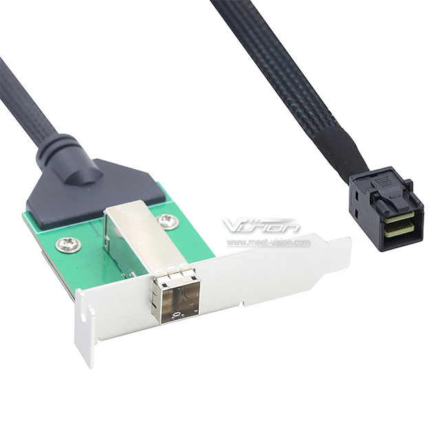 External Mini SAS HD SFF-8644 Female to SFF-8643 Male Data Server Cable ...
