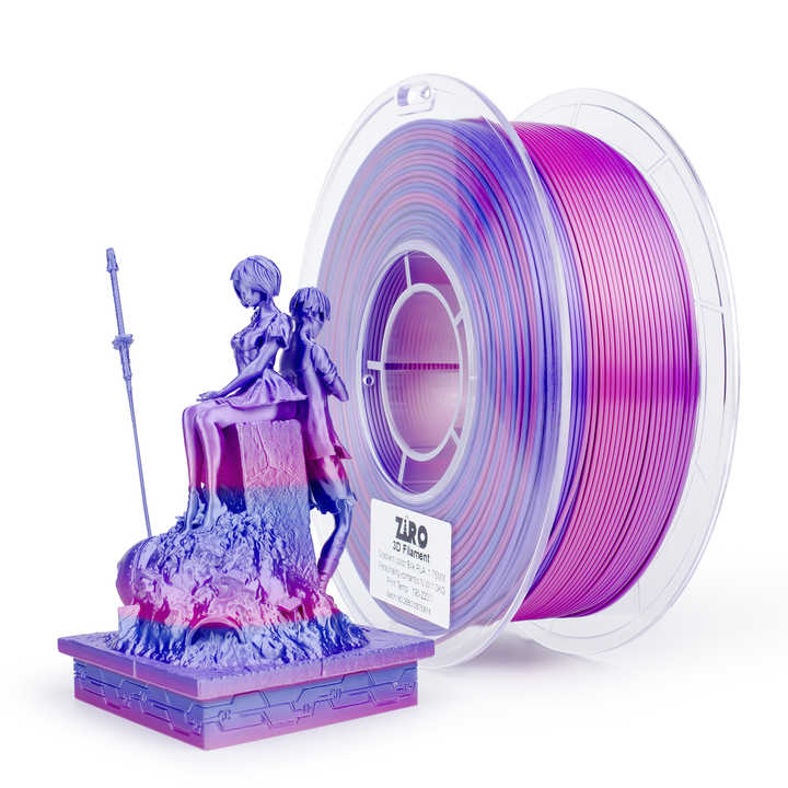 ZIRO 3d Magic Filament Tri Color Silk Pla Filament 3 Colors in 1 3d ...