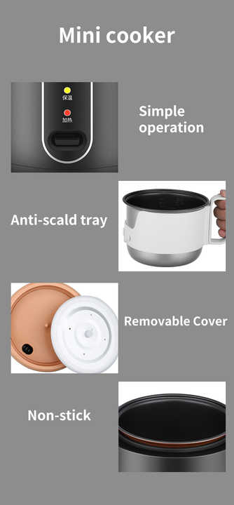 Mini Cooker Portable Top Ranking Electric Cooker with Steamer