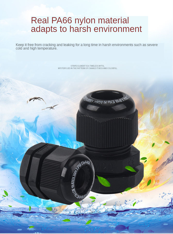 ATEX Certified Nylon Cable Gland for UL Approved Waterproof Joint with ...