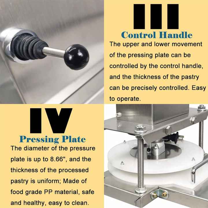 Commercial Pizza Dough Press Machine for Efficient Dough Flattening ...