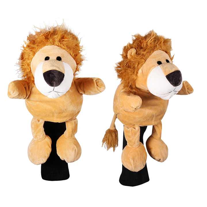 Plush Driver Headcover - Custom Cartoon Lion Golf Cover