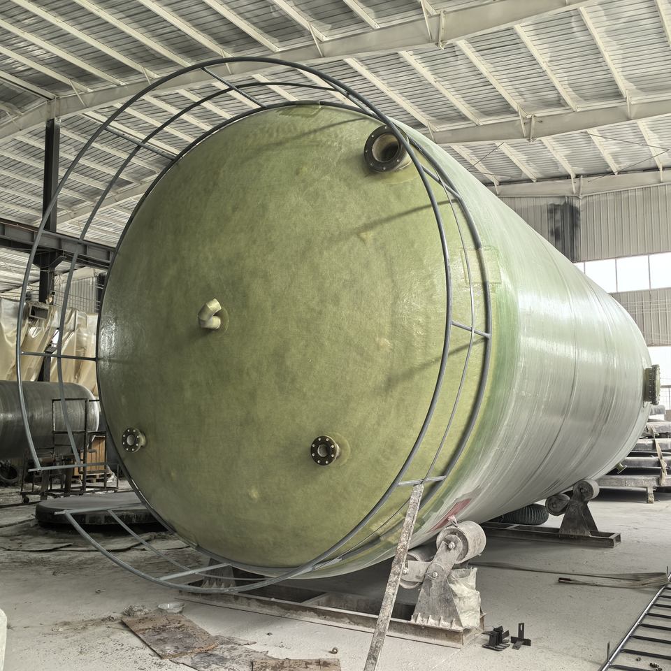 Fiberglass Horizontal Storage Tanks/ FRP Tank for Chemical Storage ...
