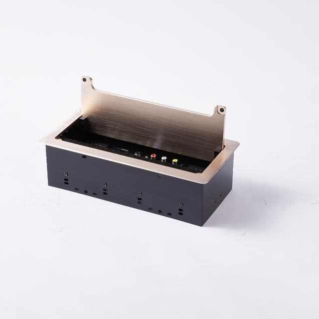 Hidden Table Power Outlet Flip up Brush Socket Aluminum Alloy Tabletop ...
