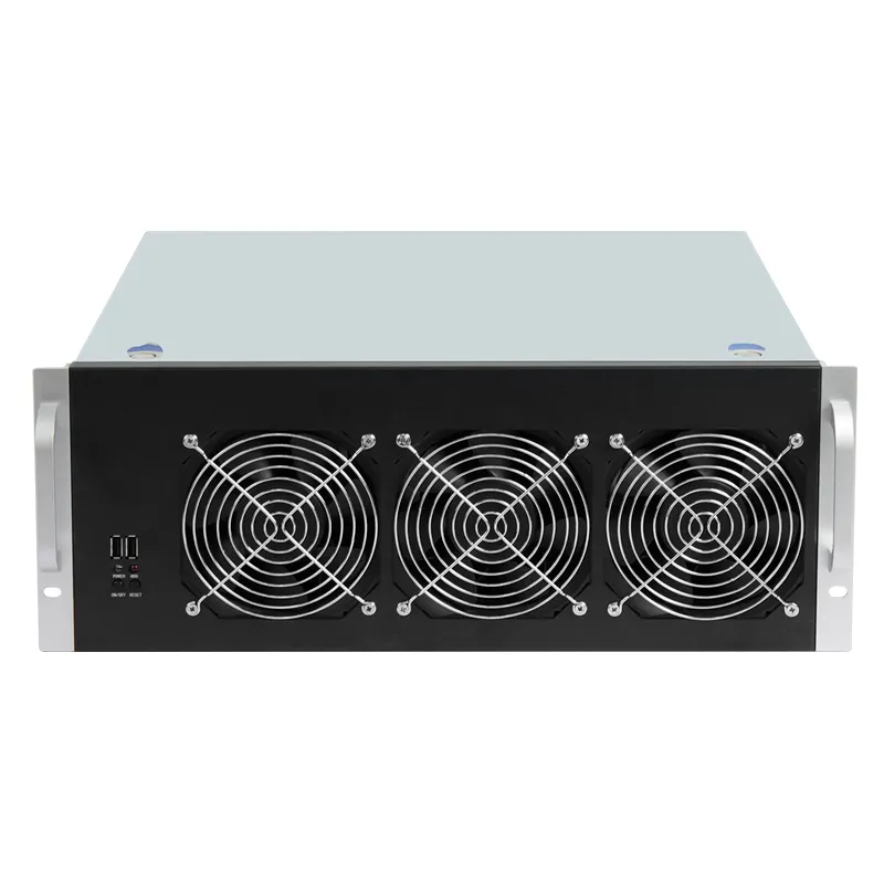 19inch Rack Mounted 8 GPU Server Case - 2000W PSU Chassis