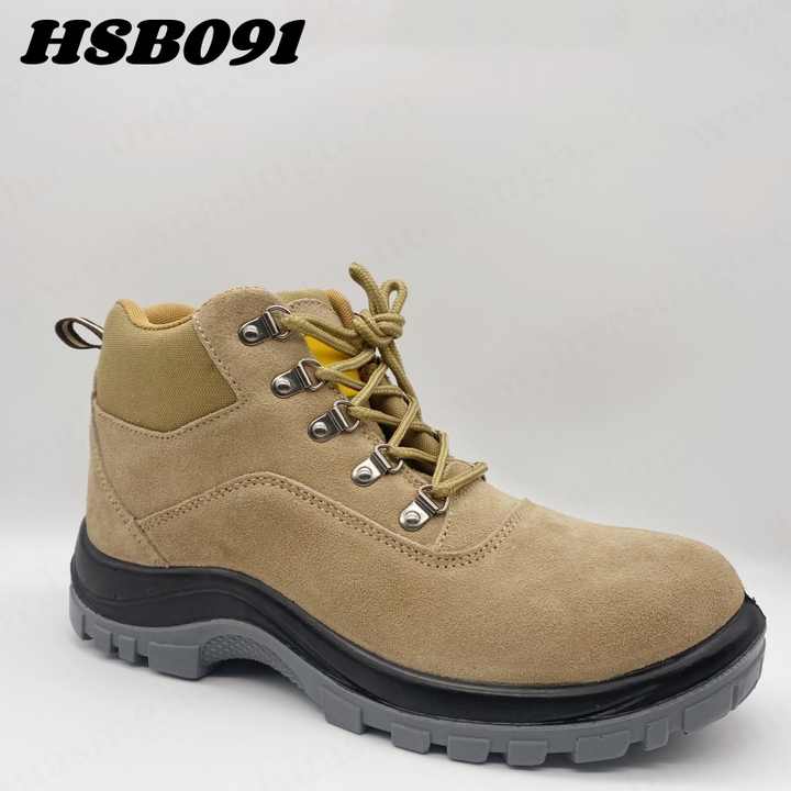 CMH,mid-cut Breathable Suede Leather Handle Sand Security Shoes Steel ...