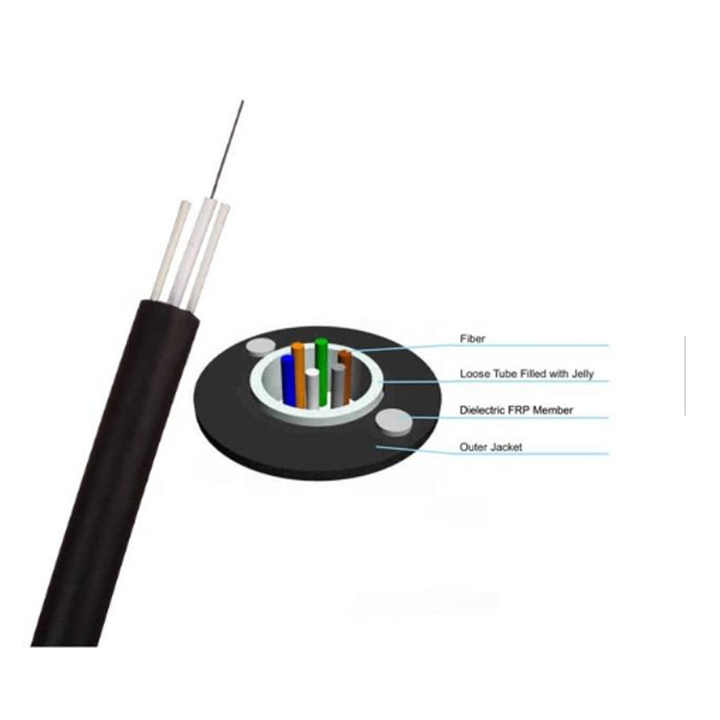 Outdoor Fiber Optic Cable GYFTY GYFXY Single Mode G652D 4 6 8 12 Core ...