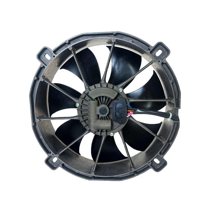 12V 500W BLDC 12 Inch Aluminum Shroud Axial Fan No Ring EEC Cooling ...