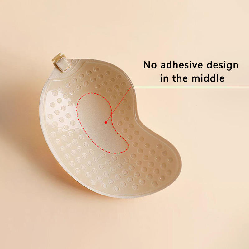 Breathable Women's Wedding Dress Silicone Invisible Large Small Breast ...