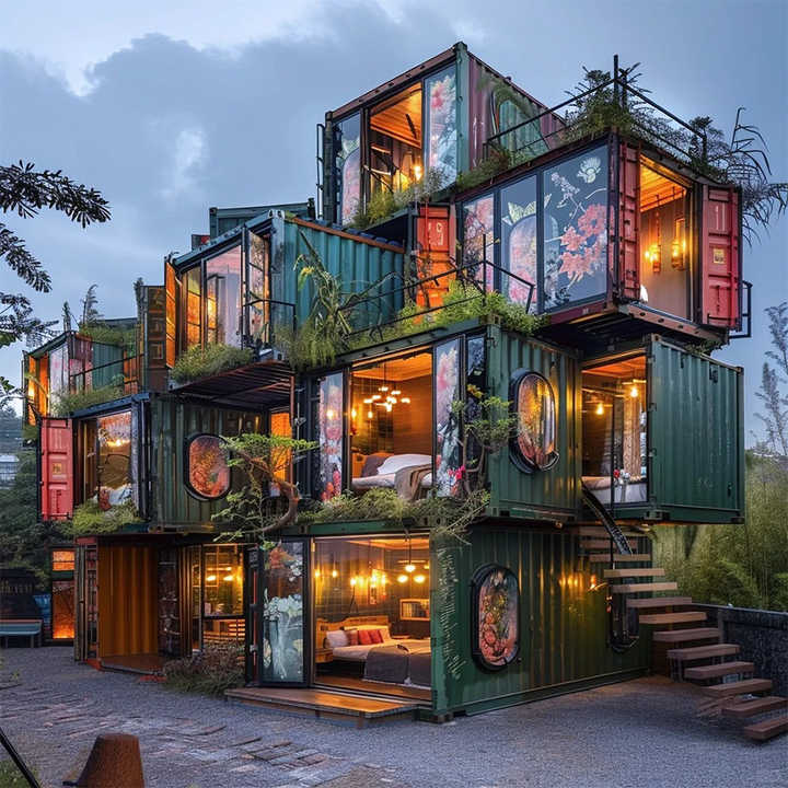 Luxury Easy Assembly Container Villa Large Container Home House for ...