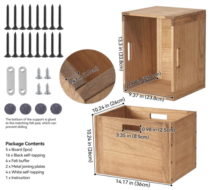 Stackable Storage Cubes - Organize Your Space Efficiently