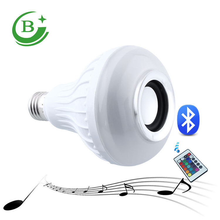 Remote Control Color Changing Led Music Bulb E27 Music Playing RGB ...