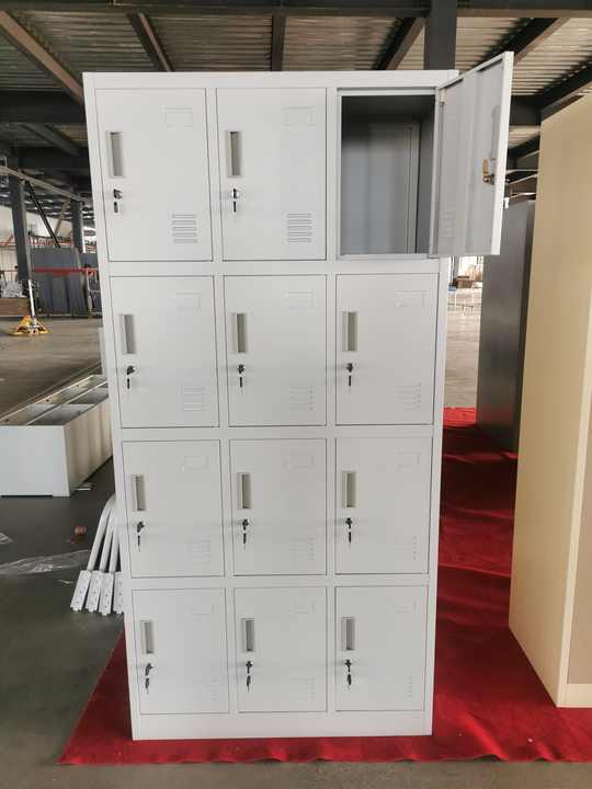 Metal Locker Cabinet - 9 Doors Steel Storage Locker for Gym - OEM Available