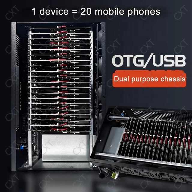 BOX PHONE FARM Integrate 20 PCS Mobile Phone Motherboards Into ONE Case ...