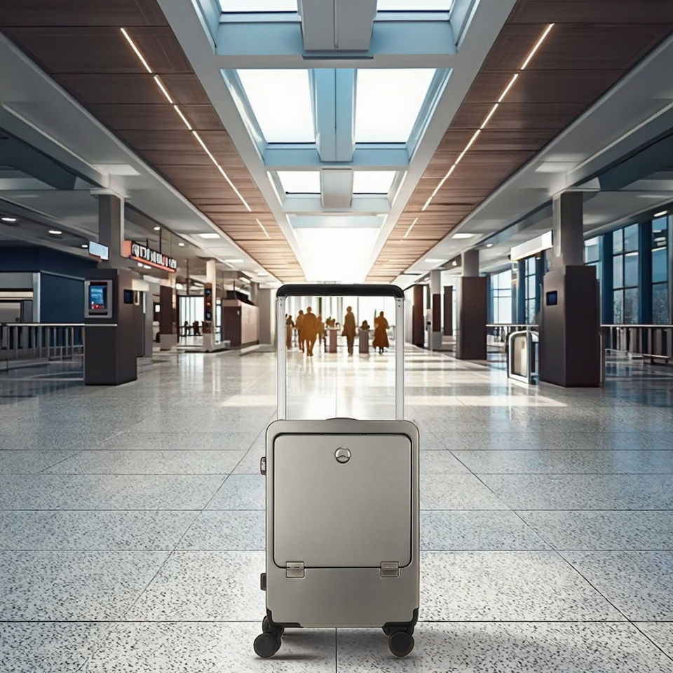 Luxury Aluminum Frame Trolley Suitcase for Business Travel