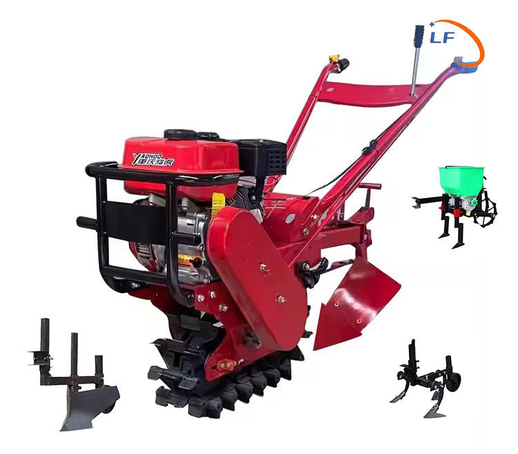 Small Power Tiller Cultivating Machine - 7HP Gasoline Mini Plough ...