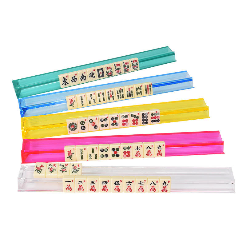 American Mahjong Push Ruler Mahjong Ruler 16 Inch Transparent Colorful ...