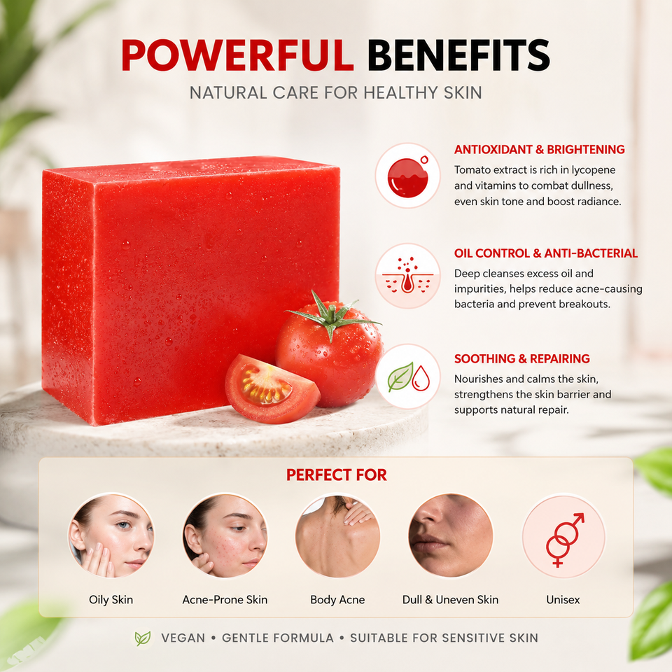 Free Sample Organic Vegan Tomato Essential Oil Soap Brightening Oil ...