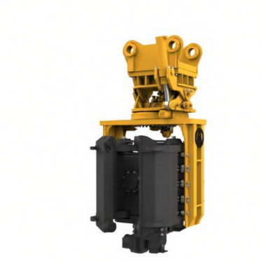 Side-Grip Vibro Hammer / Pile Driver - a 360° Rotating Horizontal ...