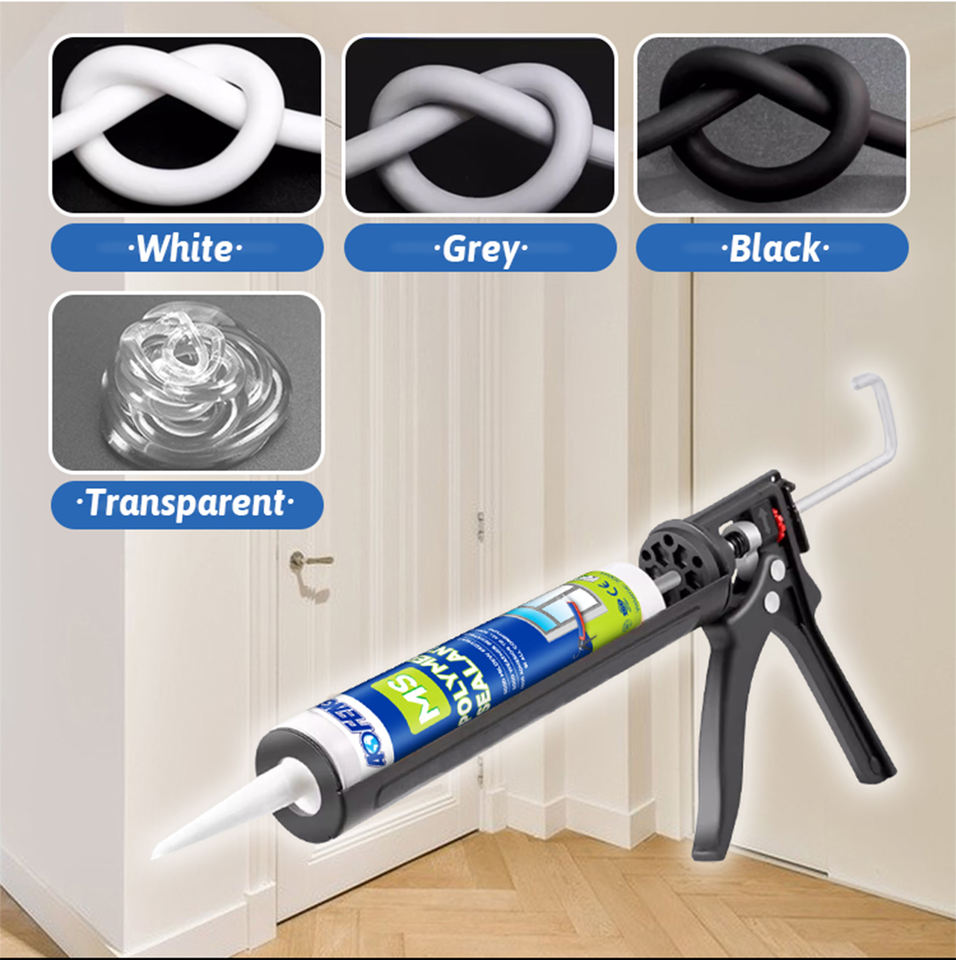 Hot Selling Paintable Glue Odorless Sealant 100% Tensile Strength MS Polymer Adhesive Polymer ...