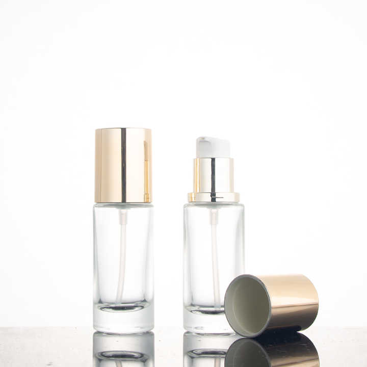 Custom Empty Factory Supply clear Round Straight Sided 30ml Face Makeup ...
