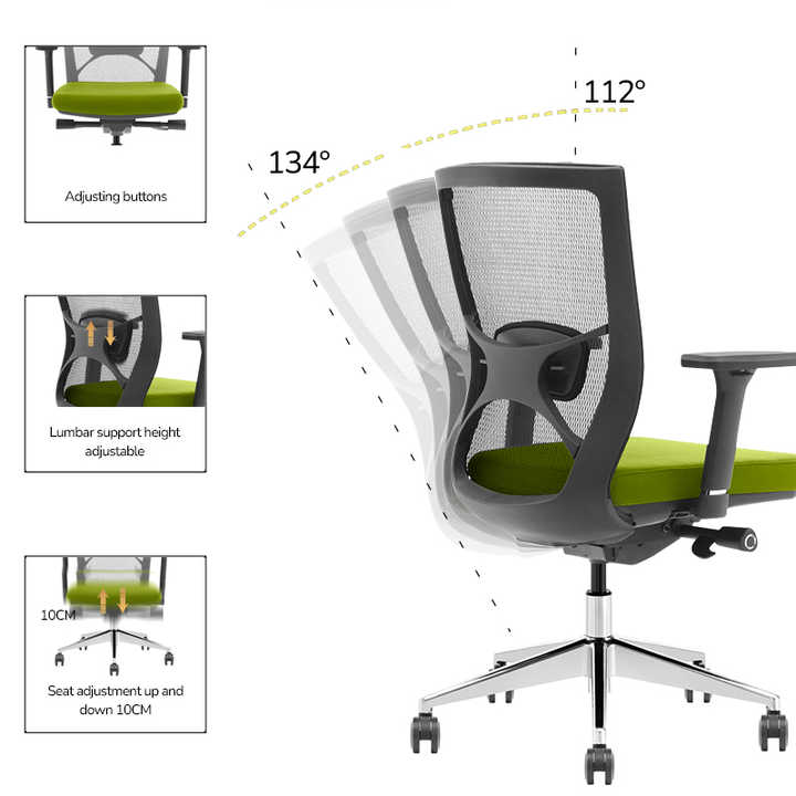 Ergonomic Mesh Teller Chair - Adjustable & Durable Office Furniture
