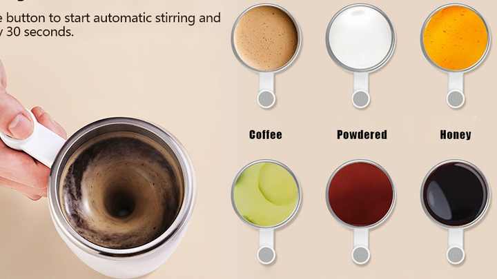 Self Stirring Mug - Perfect for Office and Back to School