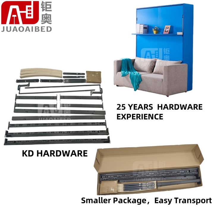 DIY Knock-down Queen Murphy Bed - Easy to Install Hardware