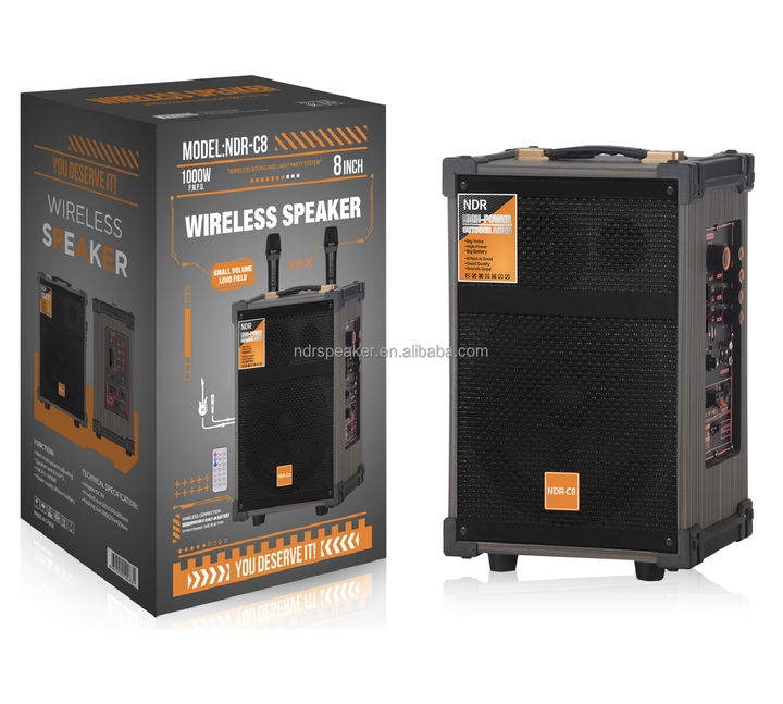 NDR-C8 Portable 40W Outdoor Wireless Audio Speaker - Hot Sale